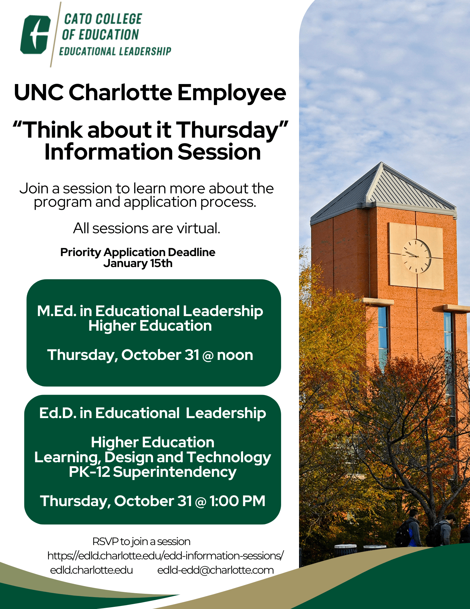 Information Sessions – Educational Leadership
